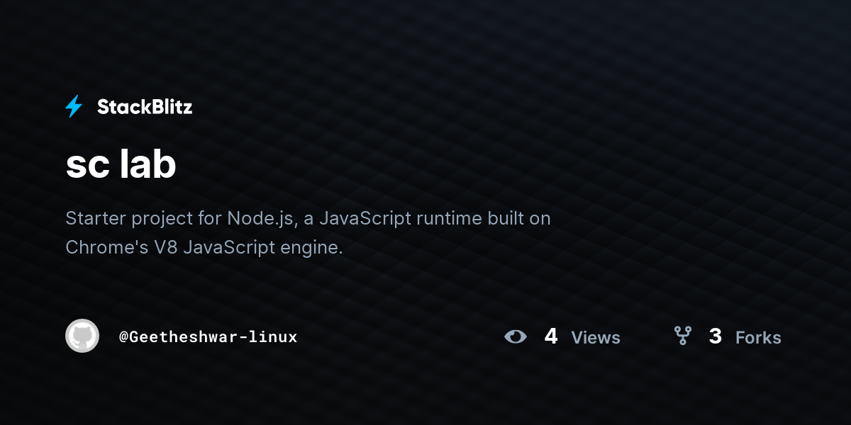 sc lab - StackBlitz