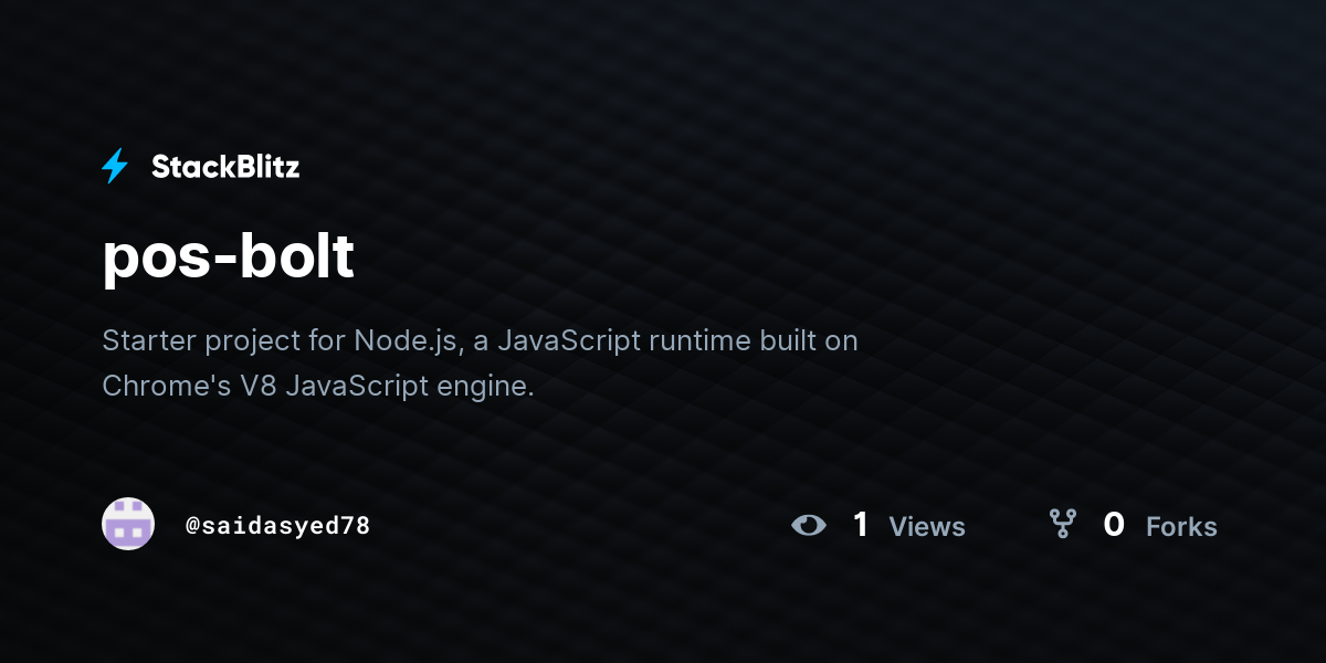 pos-bolt - StackBlitz