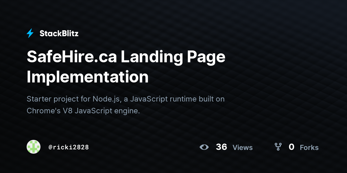 Safehire Ca Landing Page Implementation Stackblitz