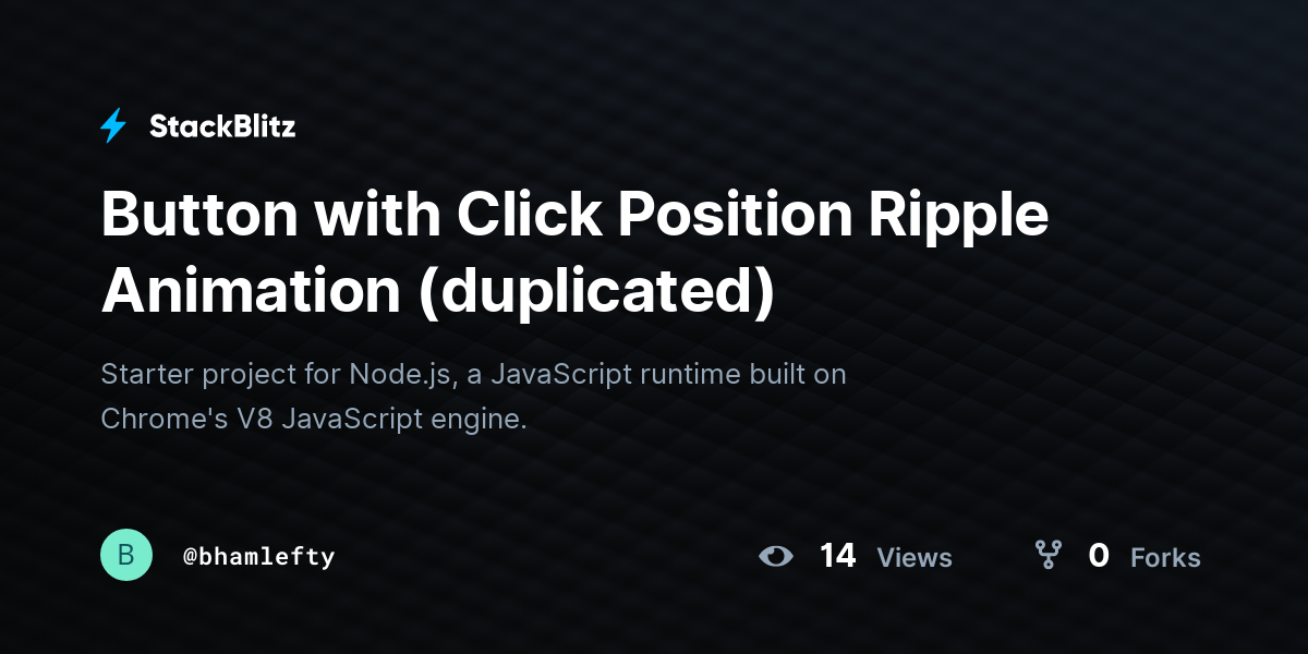 Button with Click Position Ripple Animation (duplicated) - StackBlitz