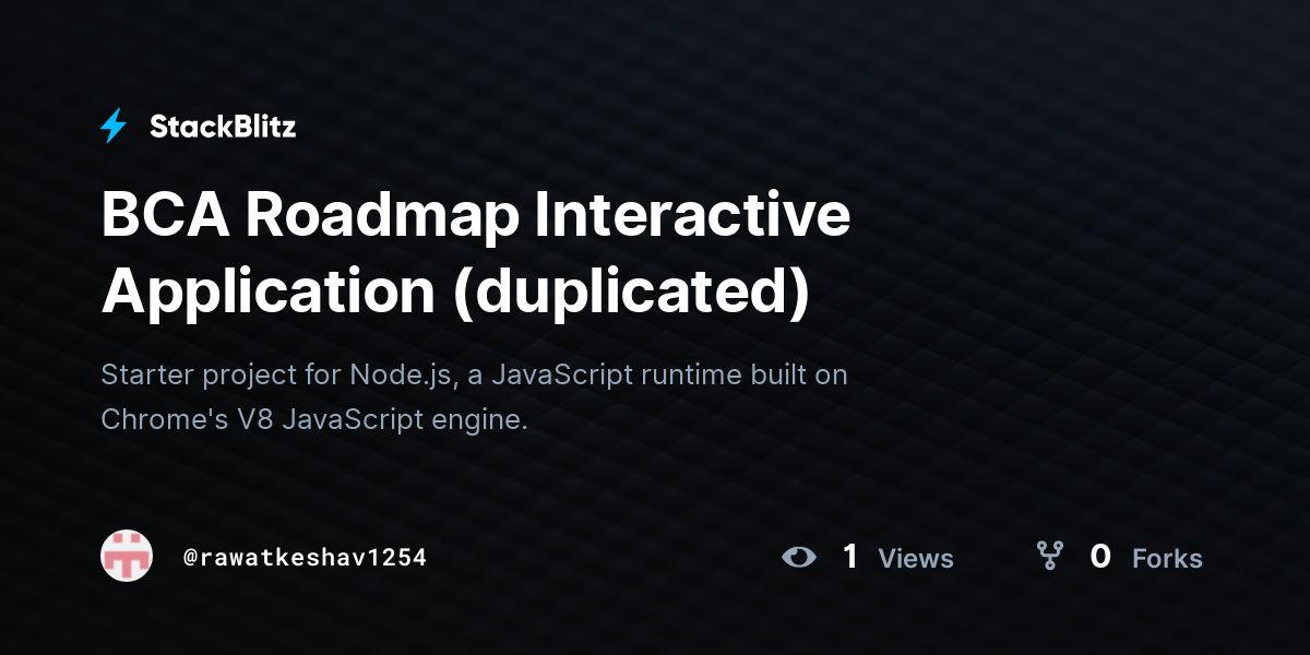 BCA Roadmap Interactive Application (duplicated) - StackBlitz