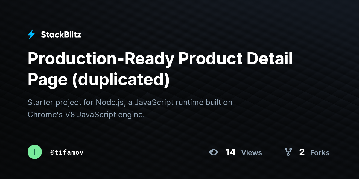 Production-Ready Product Detail Page (duplicated) - StackBlitz