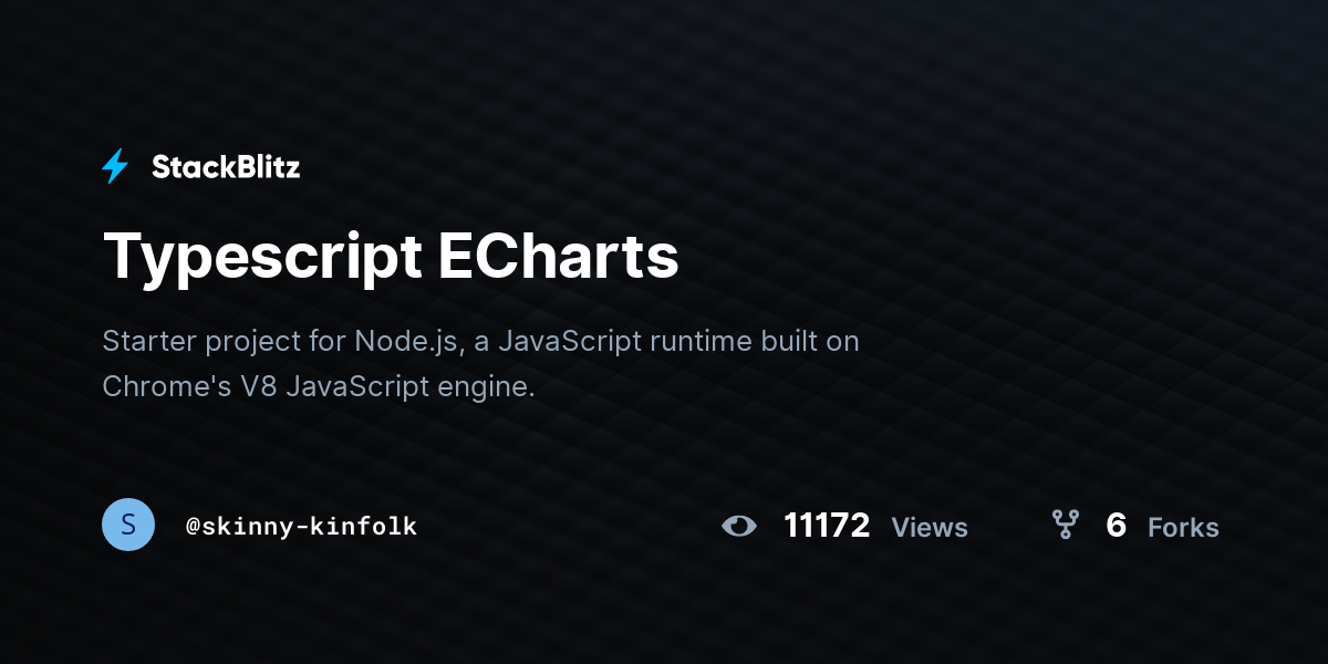 Typescript ECharts - StackBlitz