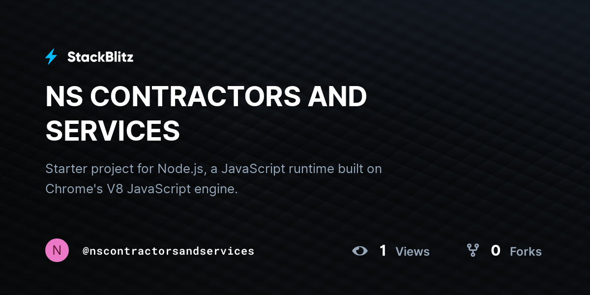 NS CONTRACTORS AND SERVICES - StackBlitz