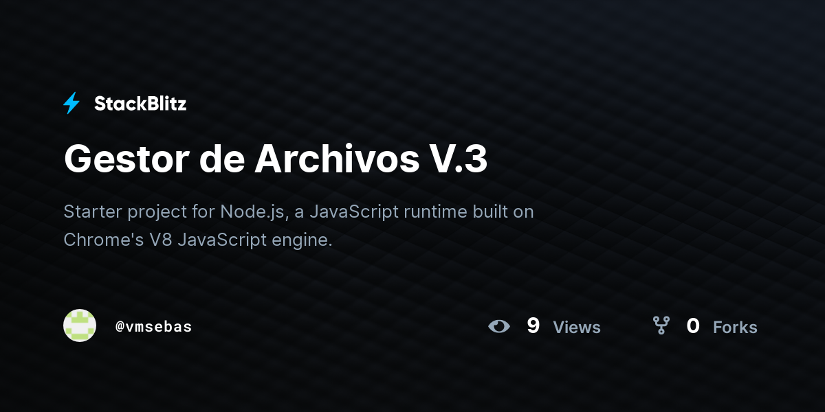 Gestor de Archivos V.3 - StackBlitz