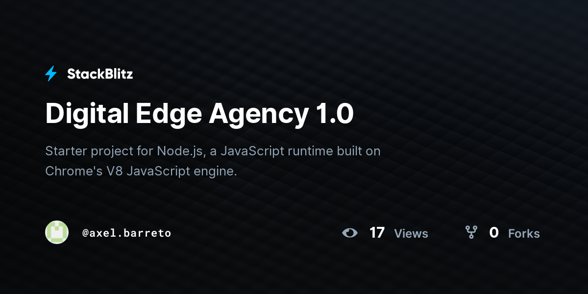 Digital Edge Agency 1.0 - StackBlitz