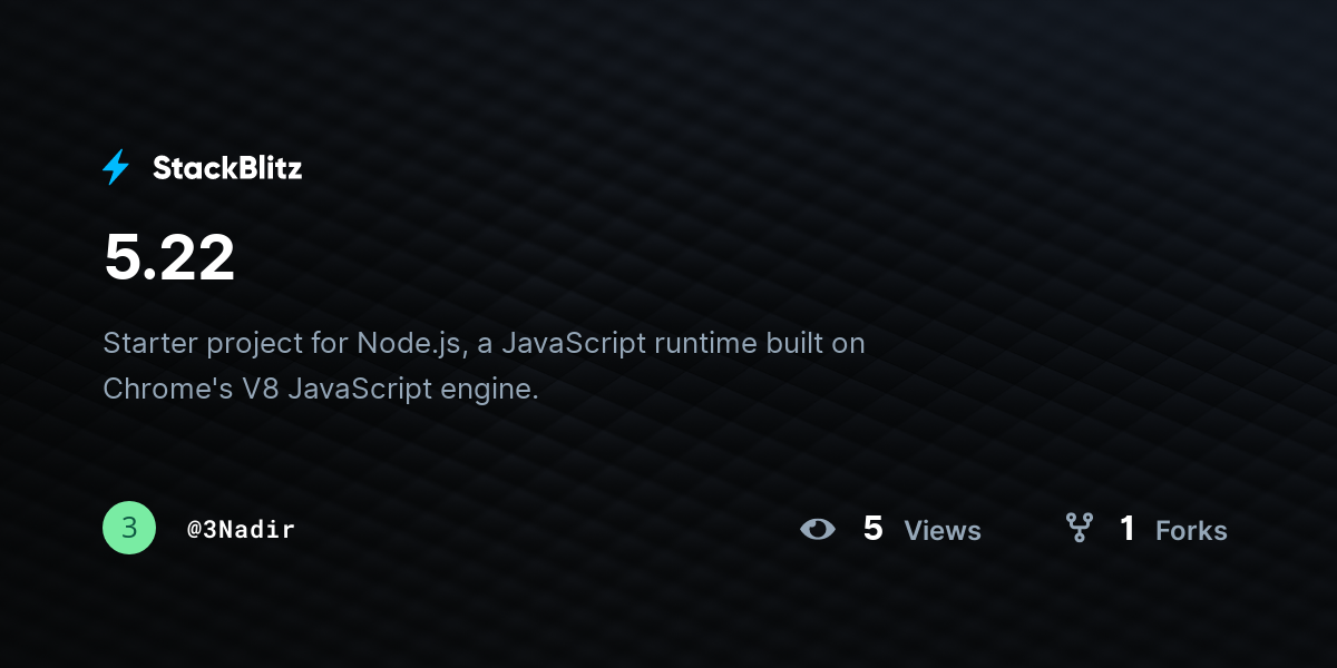 5.22 - StackBlitz