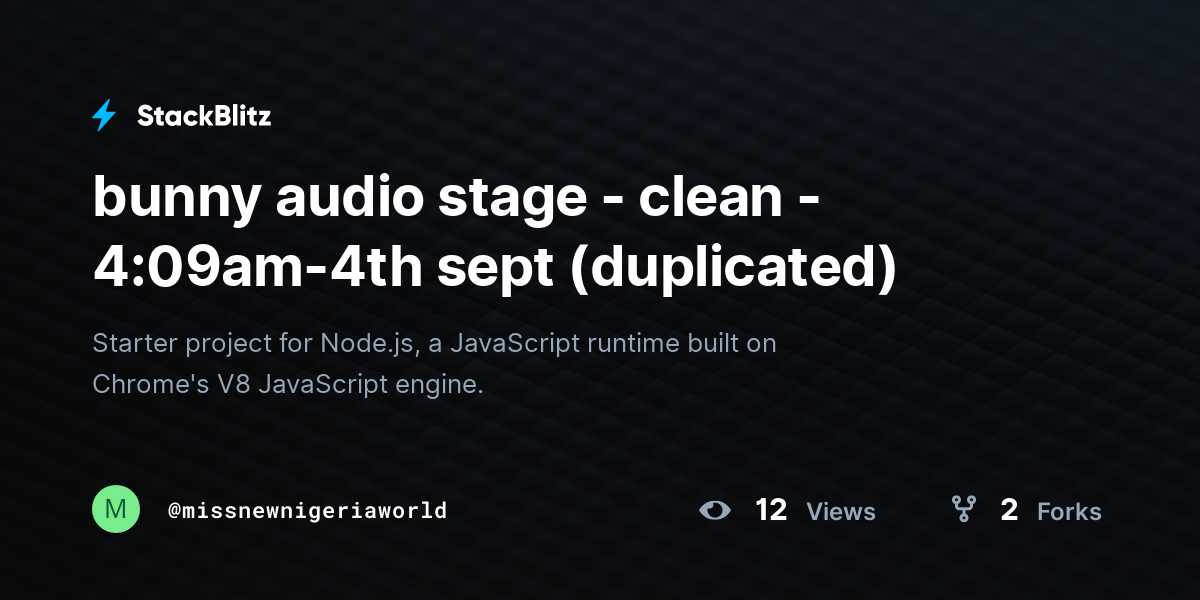 bunny audio stage - clean - 4:09am-4th sept (duplicated) - StackBlitz