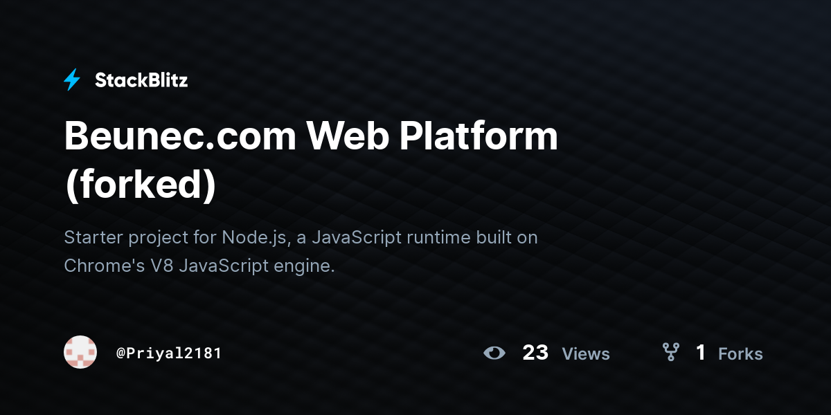 Beunec.com Web Platform (forked) - StackBlitz