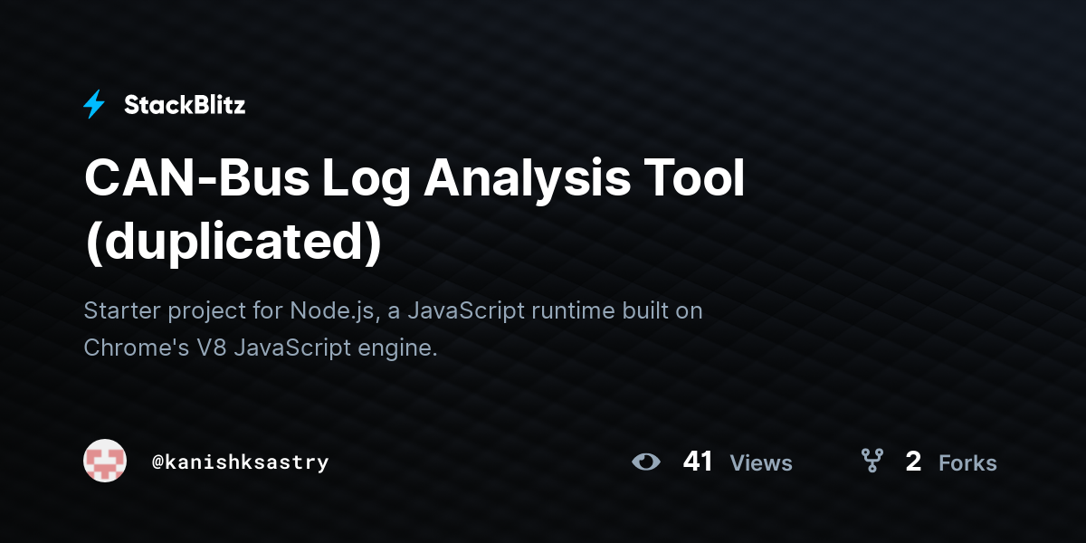 CAN-Bus Log Analysis Tool (duplicated) - StackBlitz