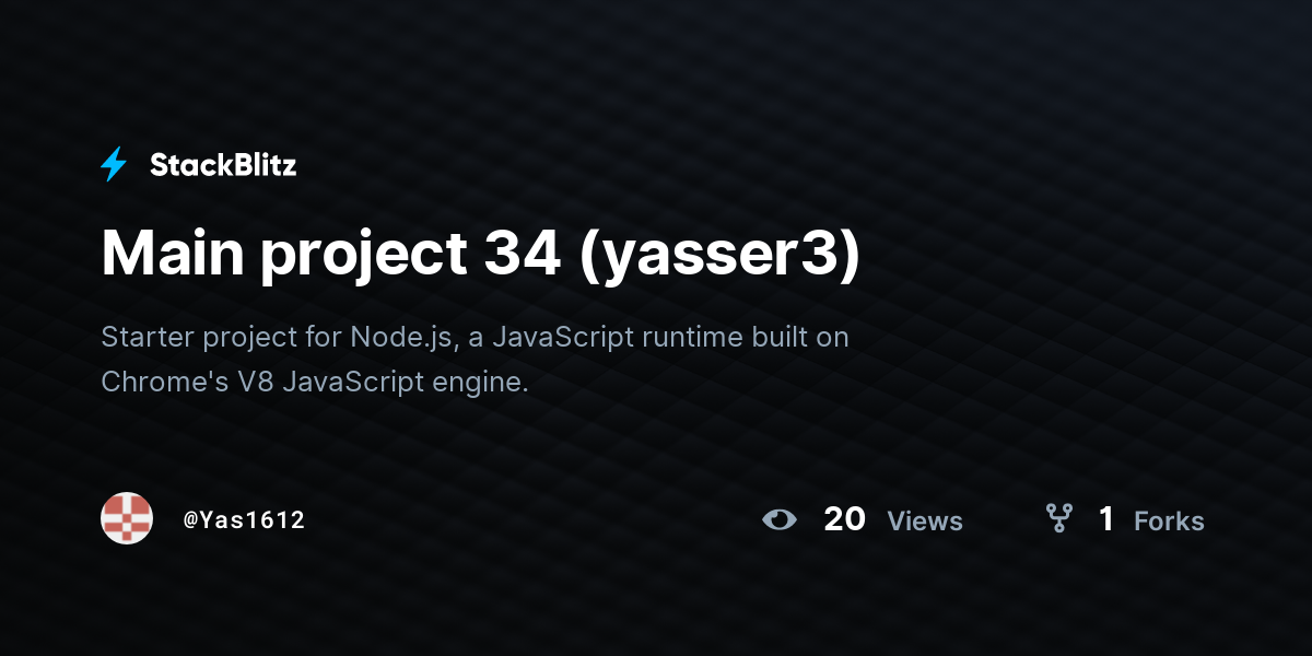 Main project 34 (yasser3) - StackBlitz