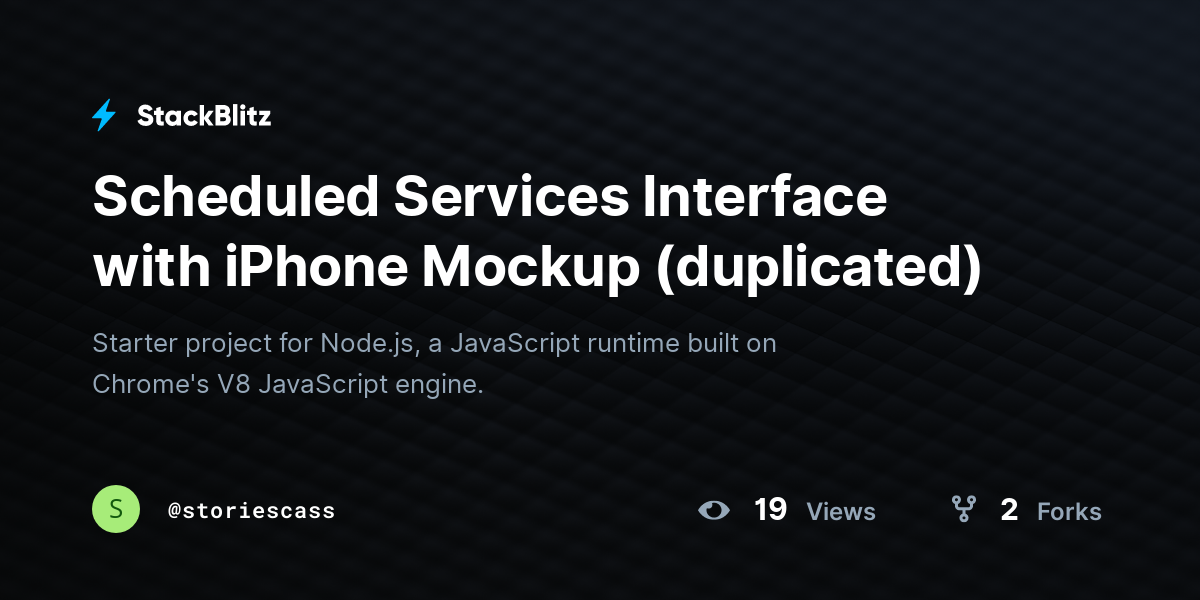 Scheduled Services Interface with iPhone Mockup (duplicated) - StackBlitz