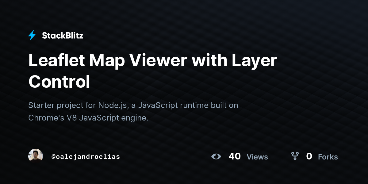 Leaflet Map Viewer with Layer Control - StackBlitz