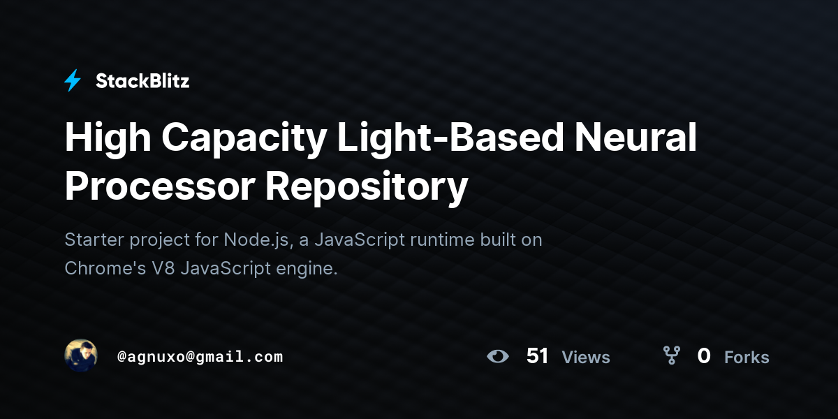 High Capacity Light-Based Neural Processor Repository - StackBlitz