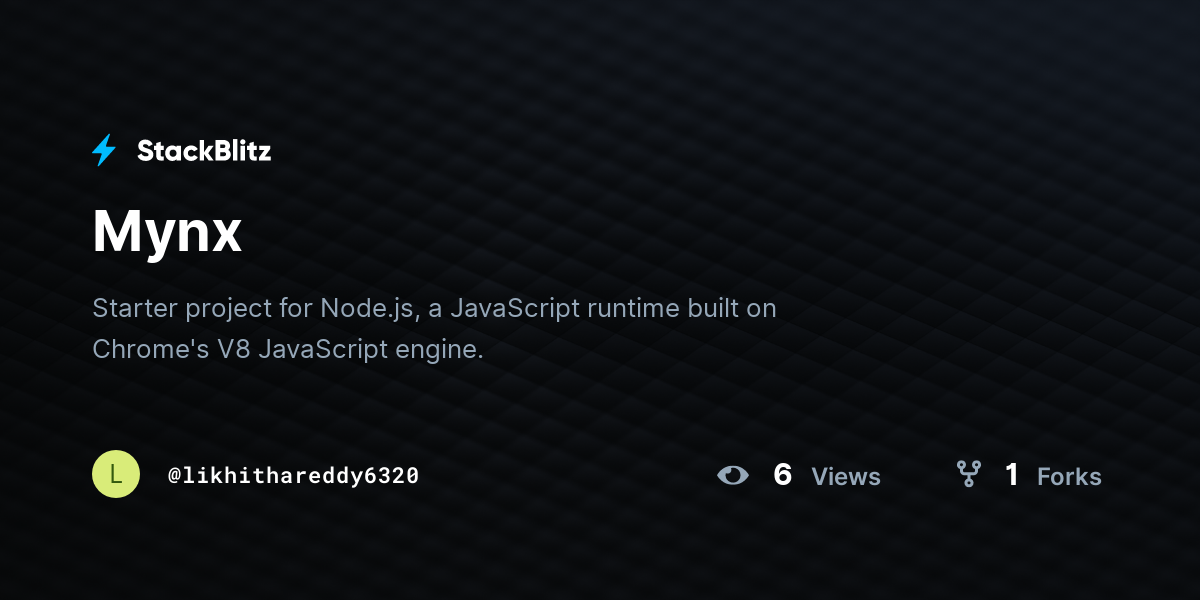 Mynx - StackBlitz