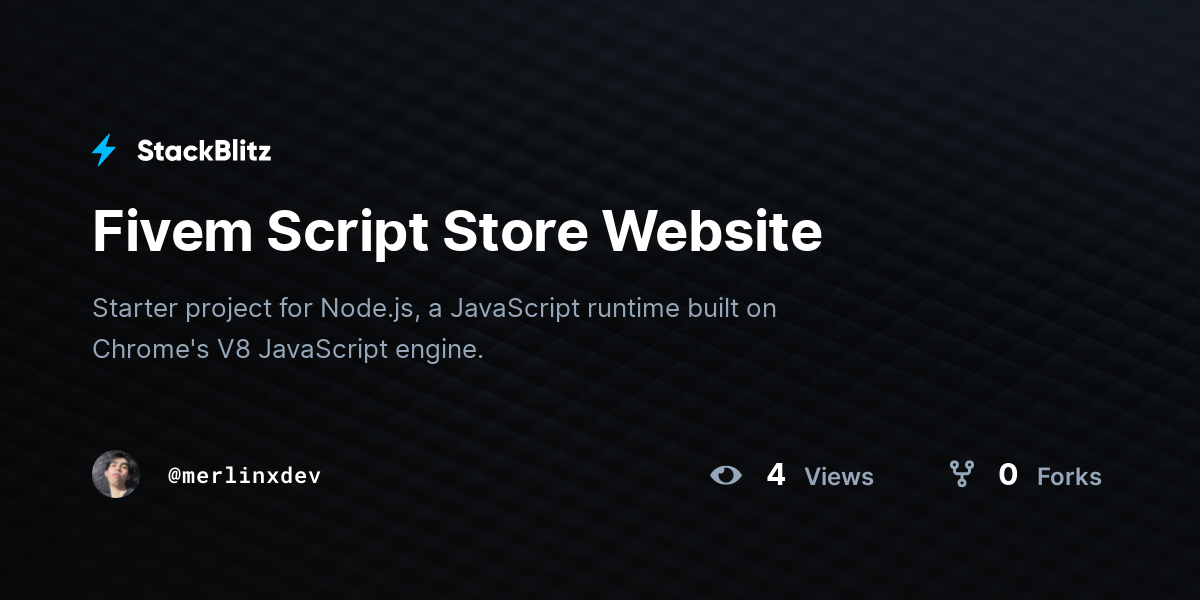 Fivem Script Store Website - StackBlitz