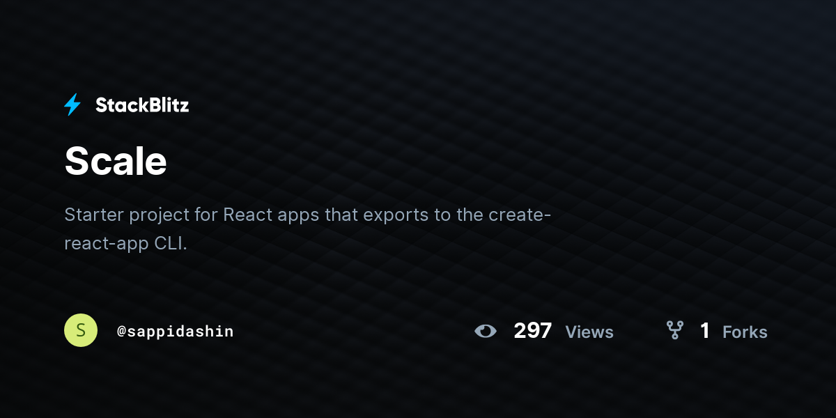 Scale - StackBlitz