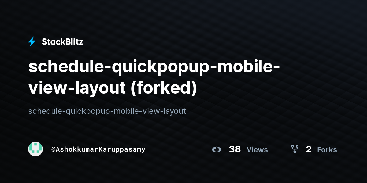 schedule-quickpopup-mobile-view-layout (forked) - StackBlitz