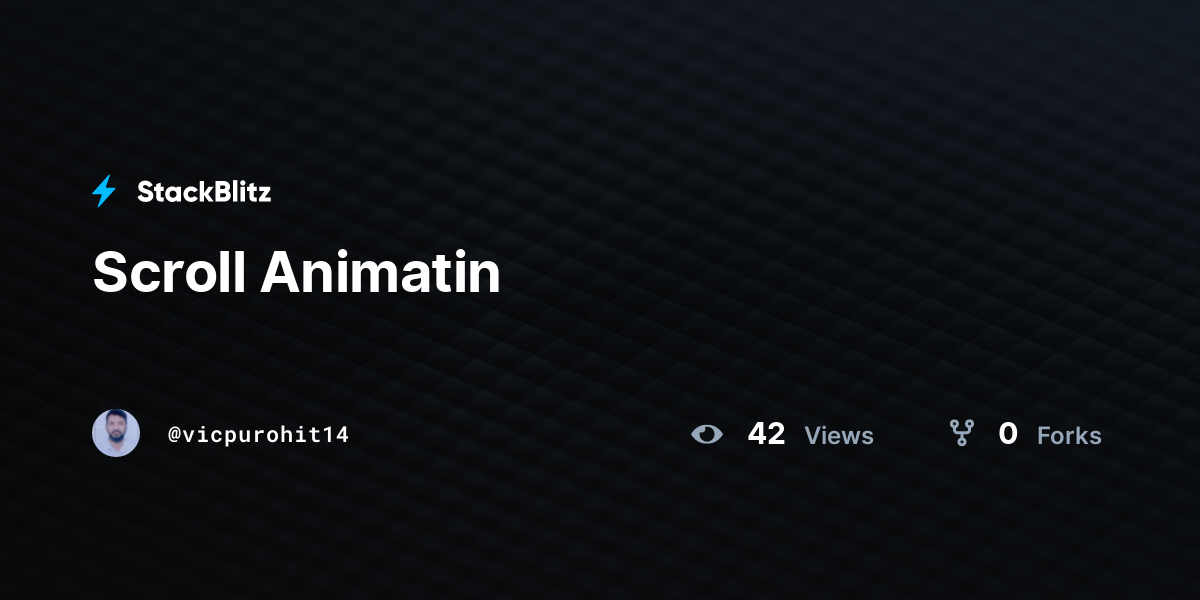 Scroll Animatin - StackBlitz