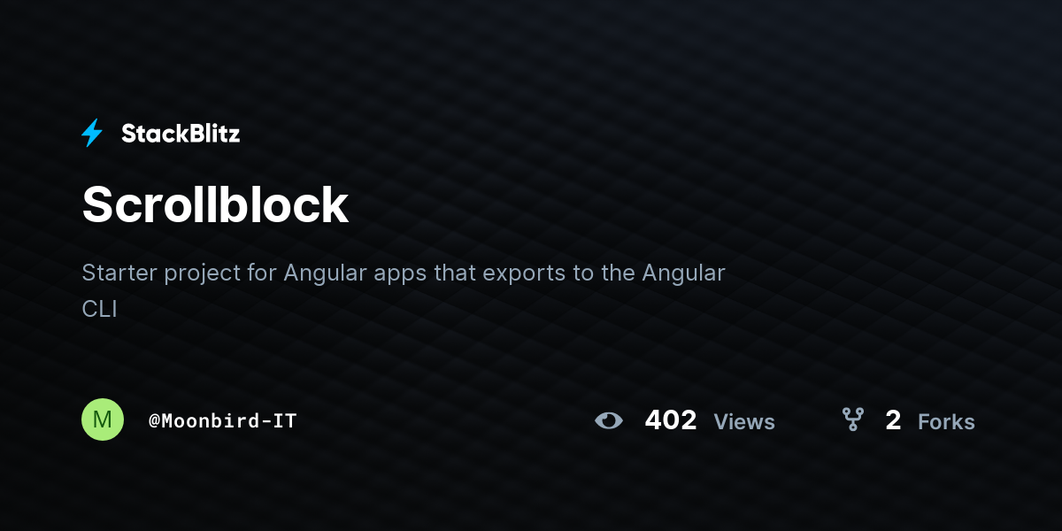 Scrollblock - StackBlitz