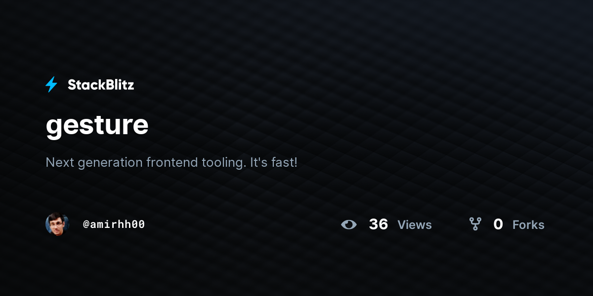 gesture - StackBlitz
