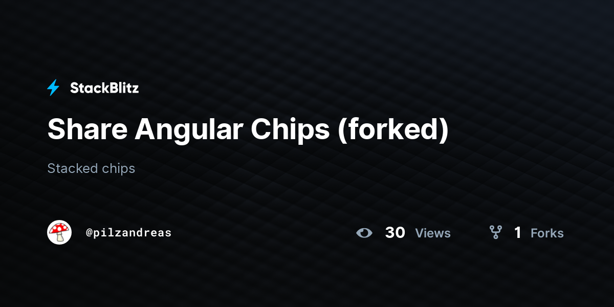 Share Angular Chips Forked Stackblitz 