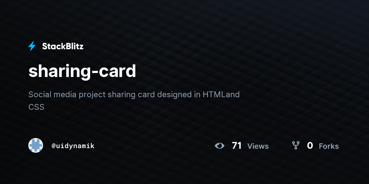 sharing-card - StackBlitz