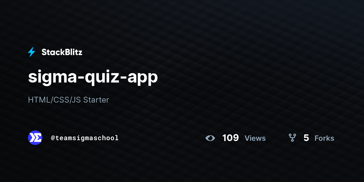 sigma-quiz-app - StackBlitz