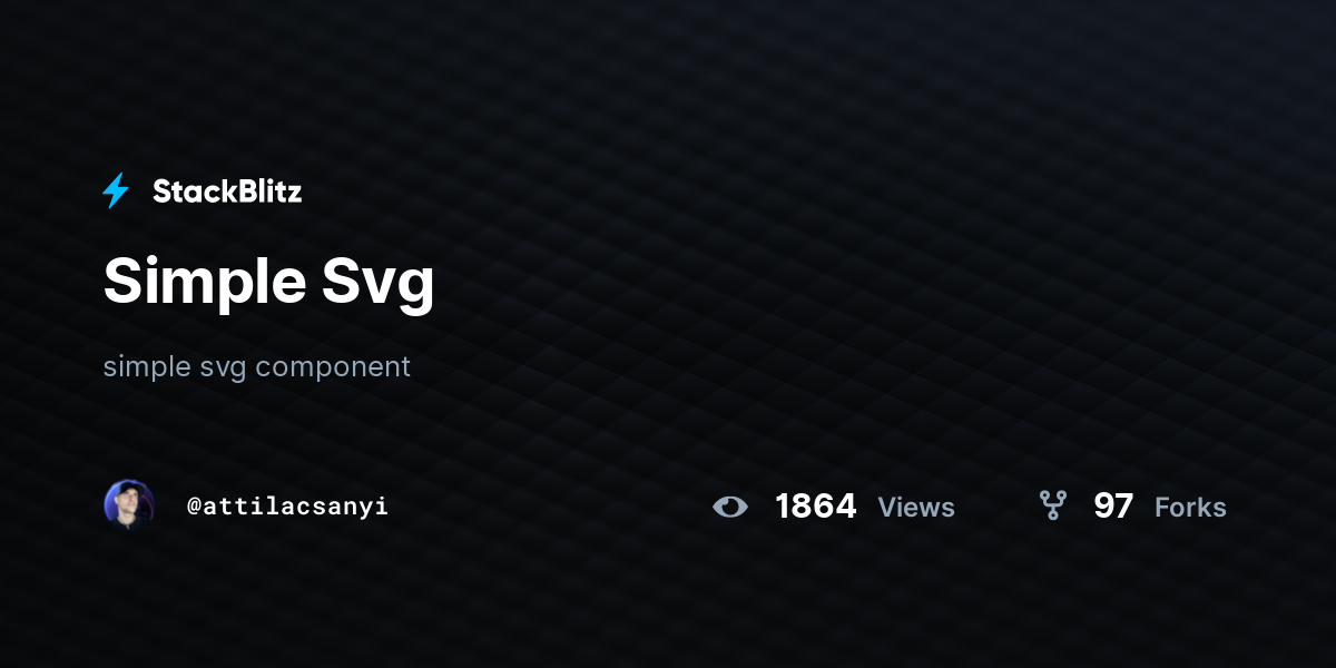 Simple Svg - StackBlitz