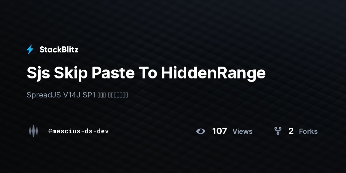 Sjs Skip Paste To HiddenRange - StackBlitz