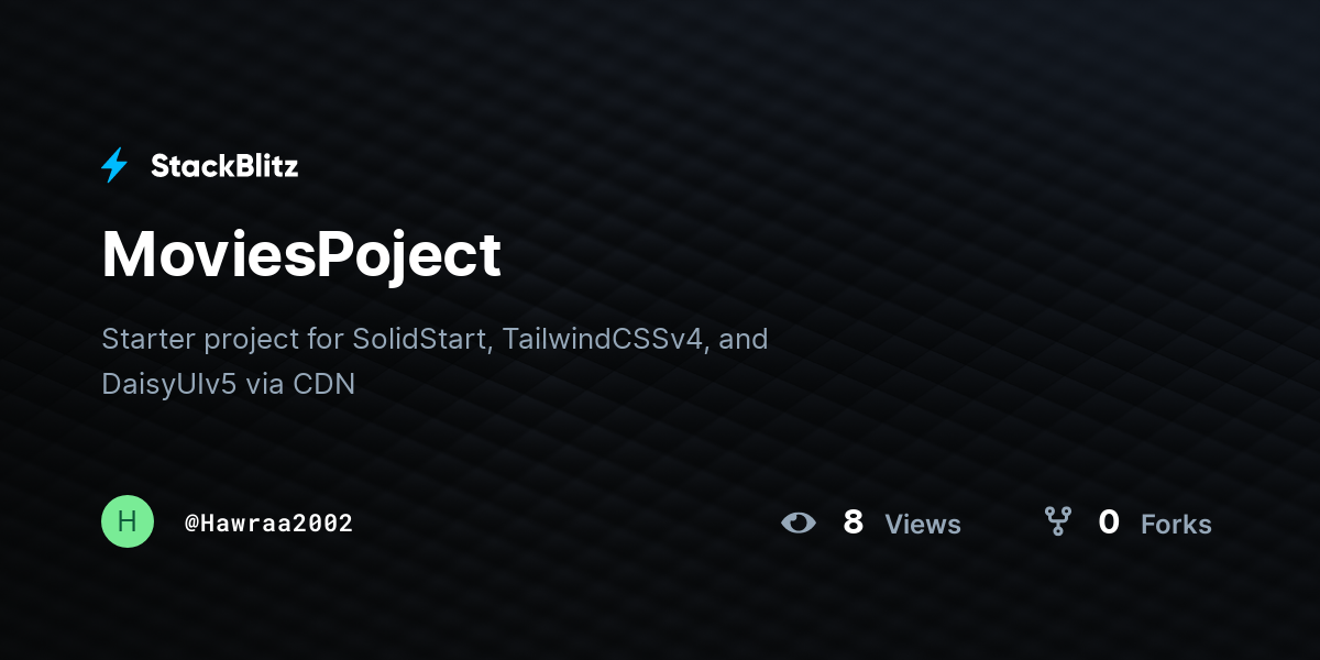MoviesPoject - StackBlitz