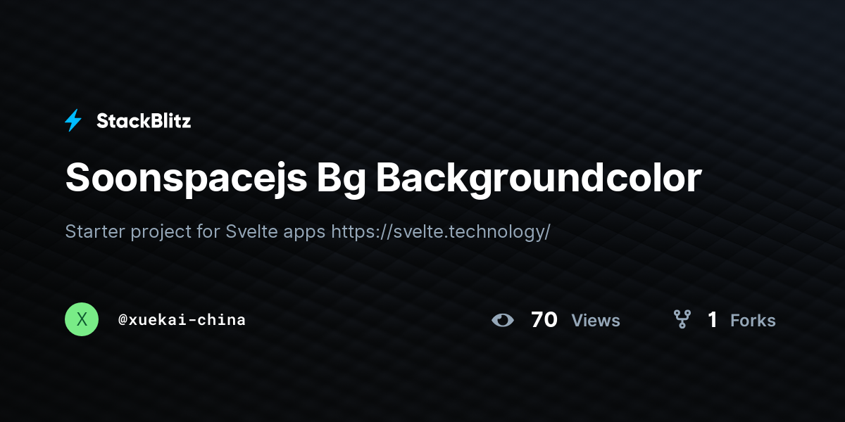 Soonspacejs Bg Backgroundcolor - StackBlitz Soonspacejs Bg Backgroundcolor - StackBlitz