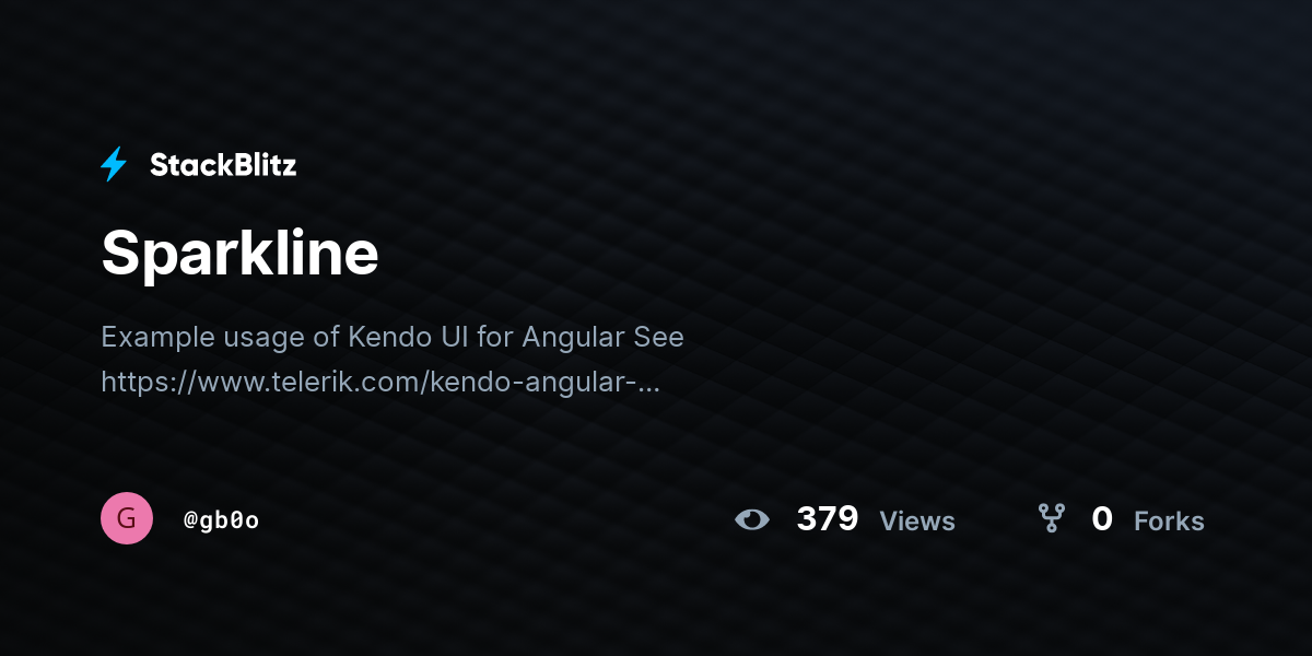 Sparkline - StackBlitz