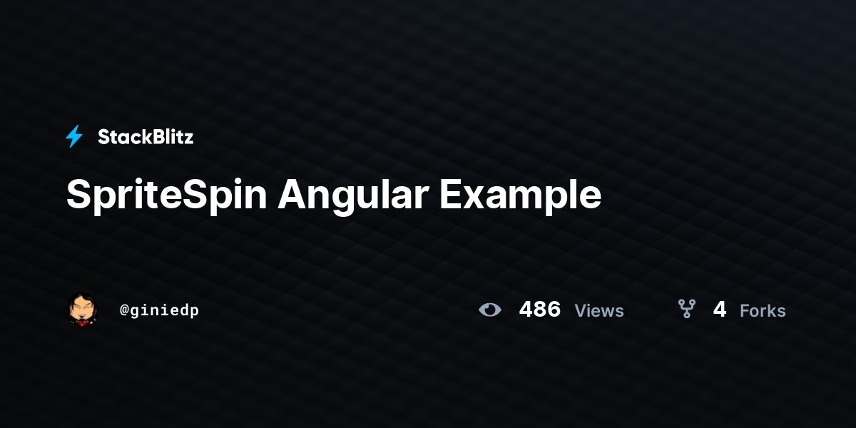 SpriteSpin Angular Example - StackBlitz SpriteSpin Angular Example - StackBlitz