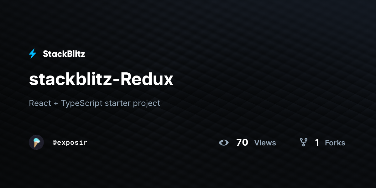 stackblitz-Redux - StackBlitz
