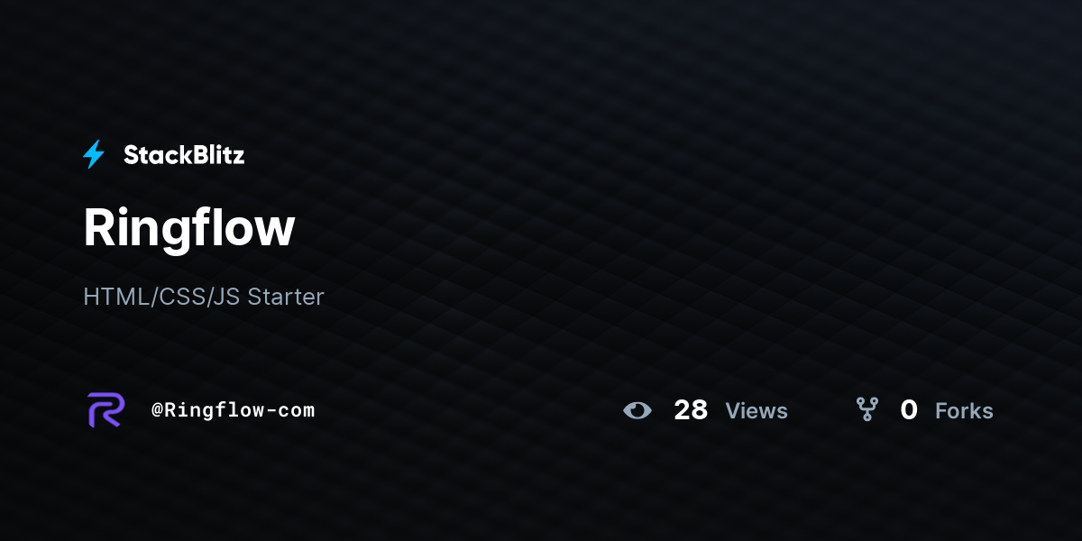 Ringflow - StackBlitz