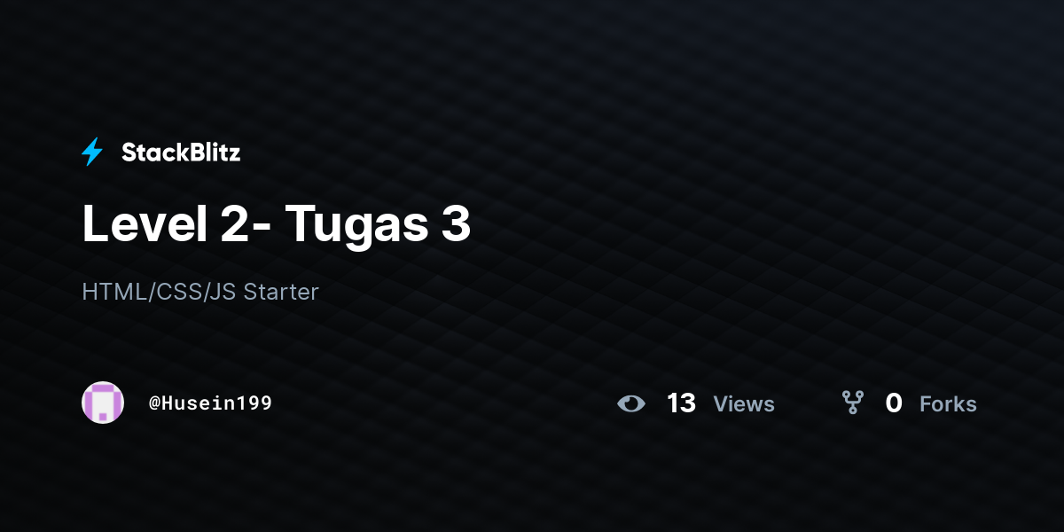 Level 2 Tugas 3 Stackblitz