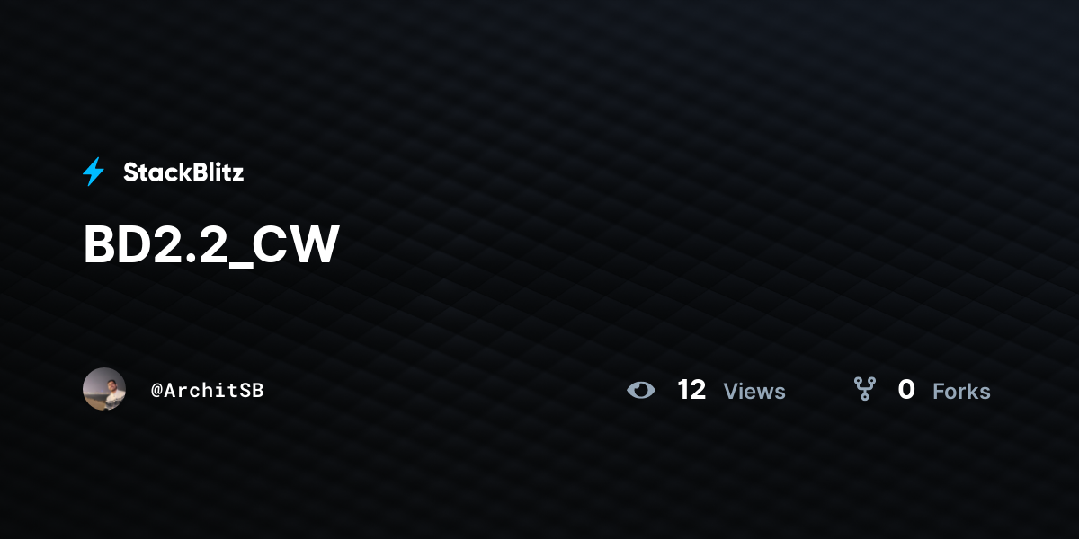 BD2.2_CW - StackBlitz