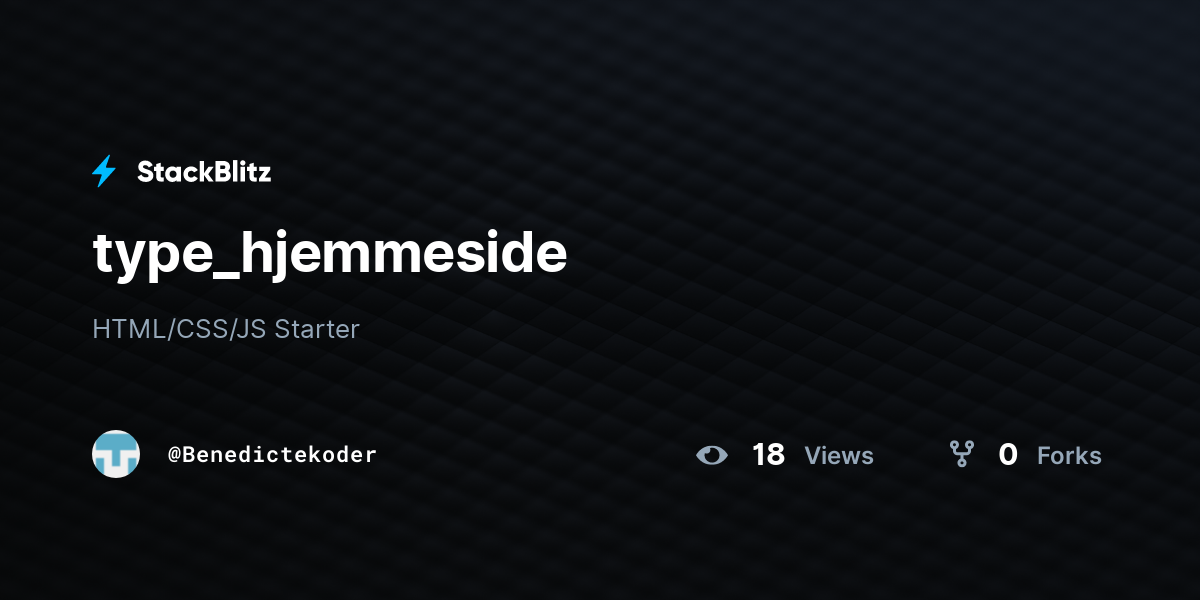 type_hjemmeside - StackBlitz