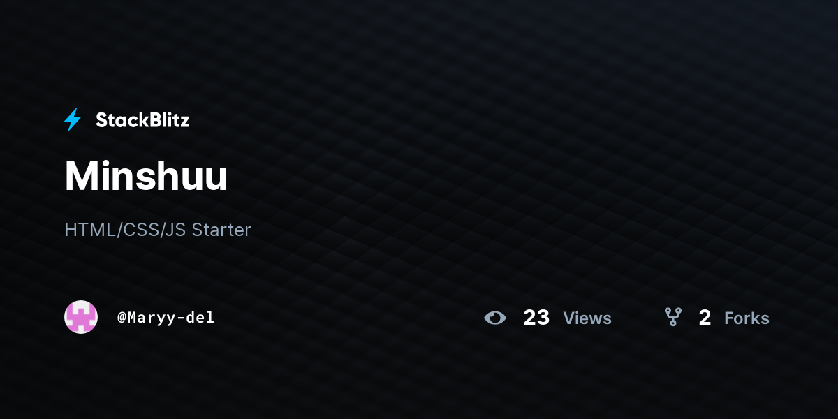 Minshuu - StackBlitz