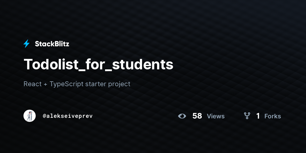 Todolist_for_students - StackBlitz