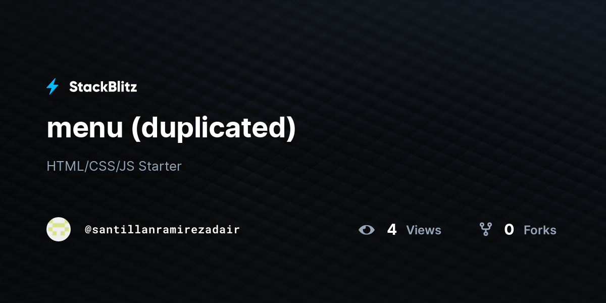 menu (duplicated) - StackBlitz