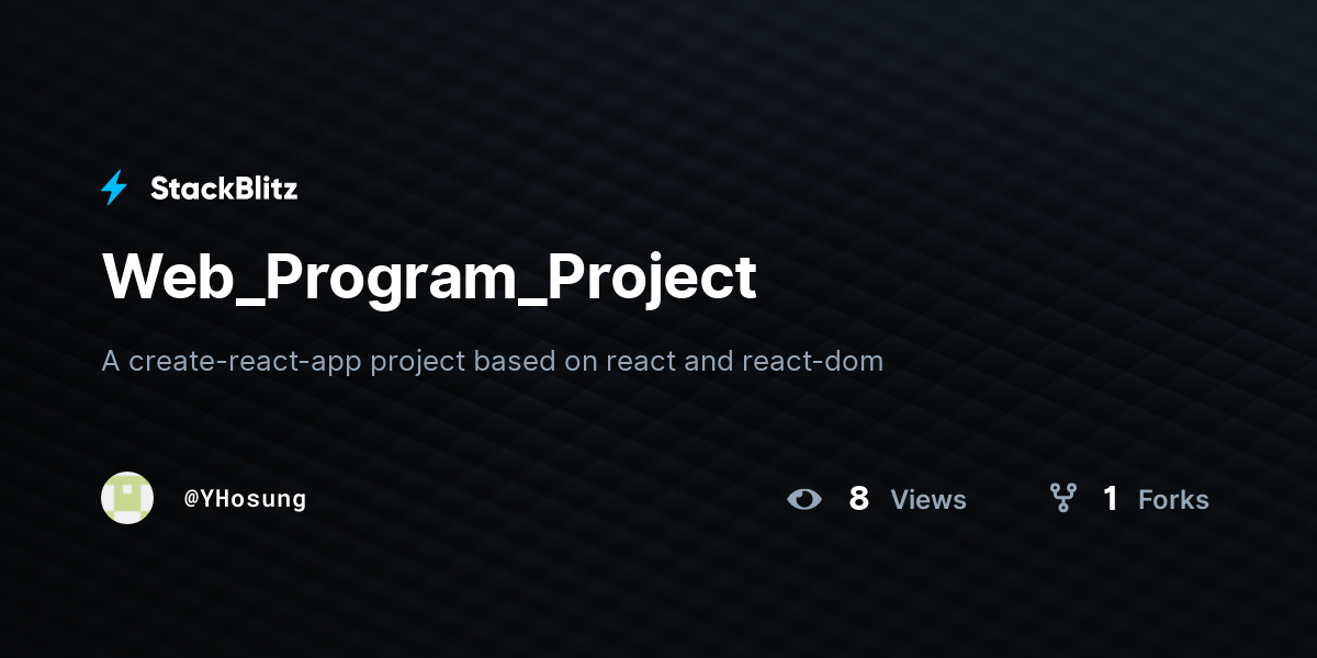 Web_Program_Project - StackBlitz