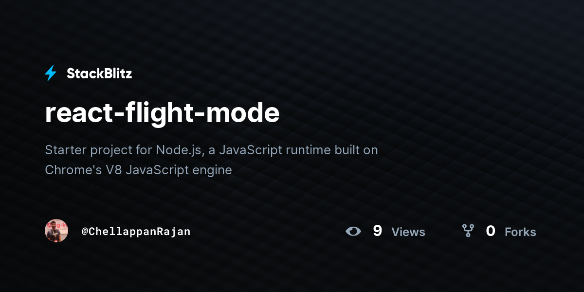 react-flight-mode - StackBlitz