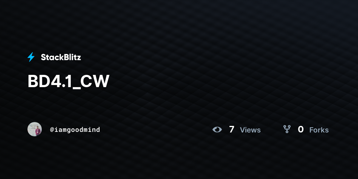 Bd4 1 Cw Stackblitz