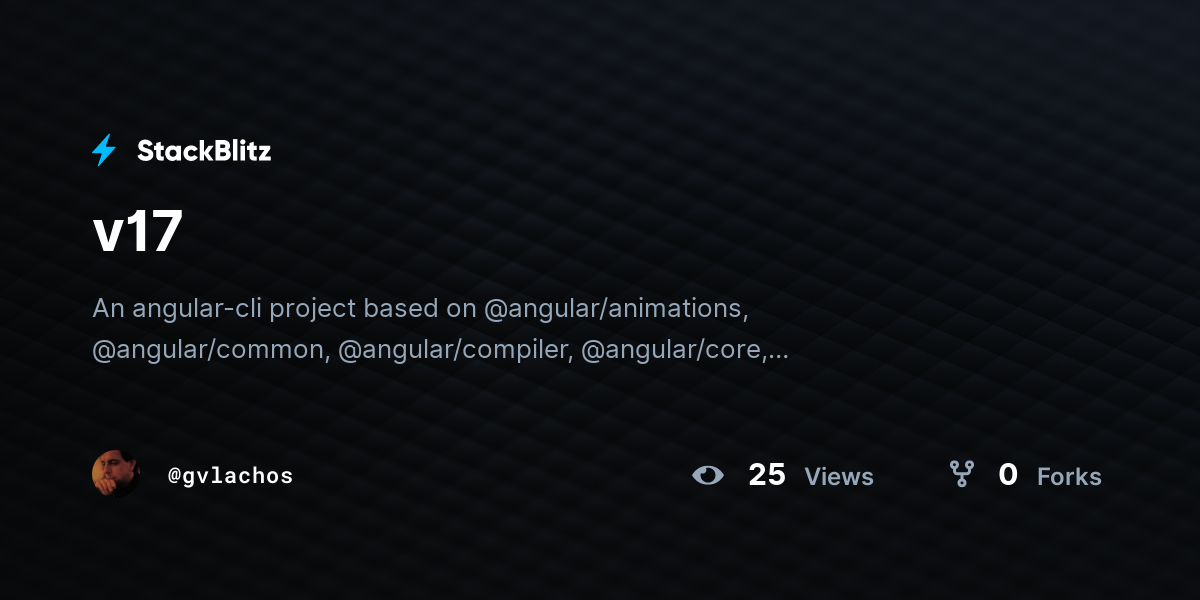 v17 - StackBlitz