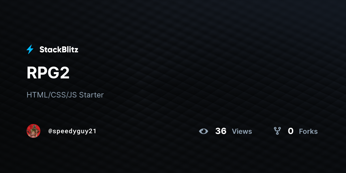 RPG2 - StackBlitz
