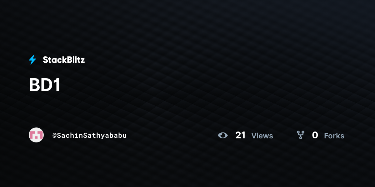 Bd1 Stackblitz
