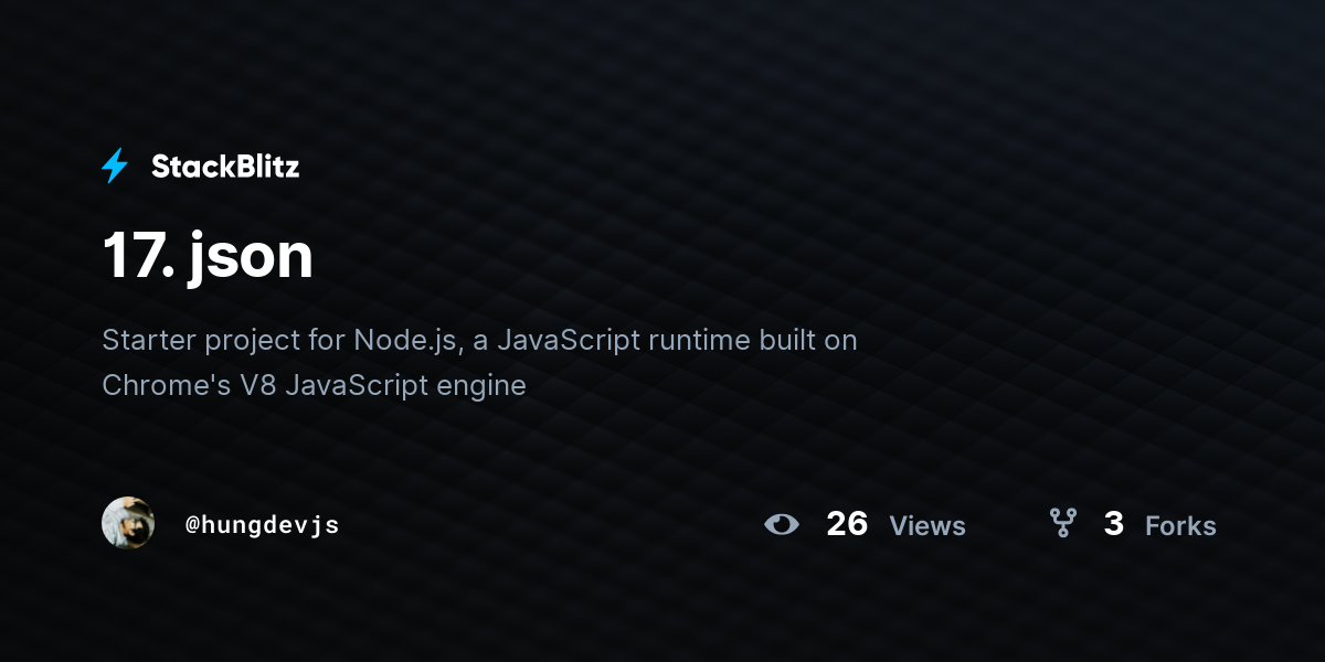17. json - StackBlitz