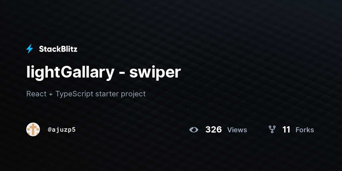 lightGallary - swiper - StackBlitz